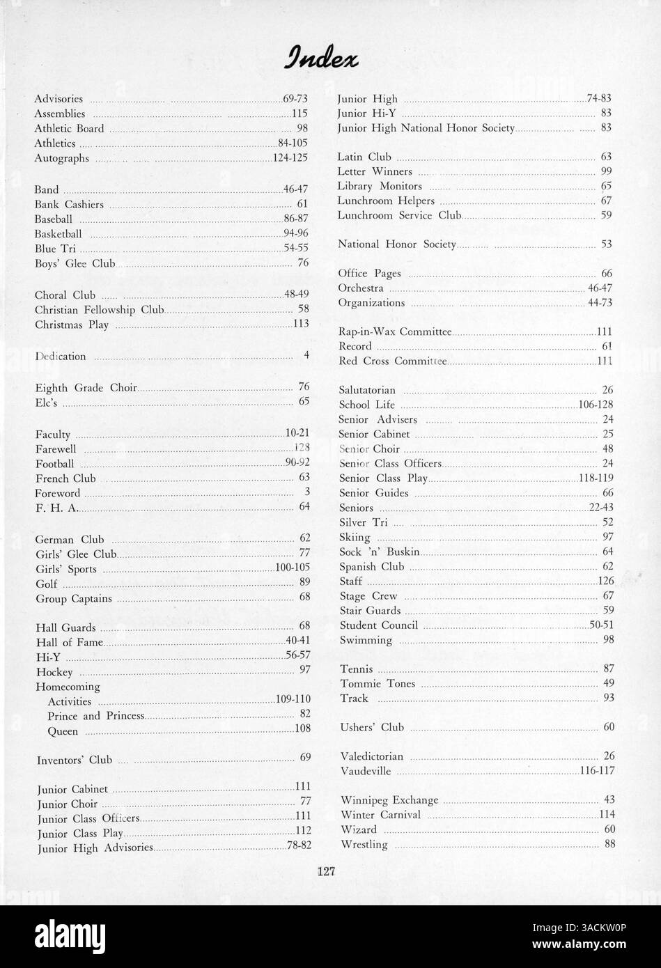 The 1953 Wizard yearbook from Edison High School documents key moments ...