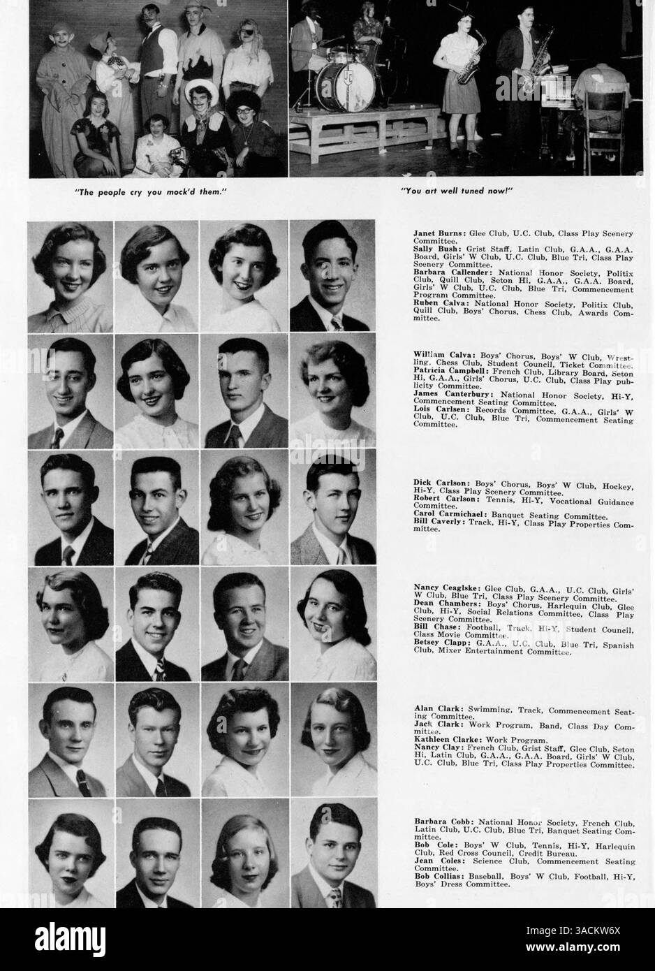 The 1950 Wahian Yearbook highlights student life, clubs, athletics ...