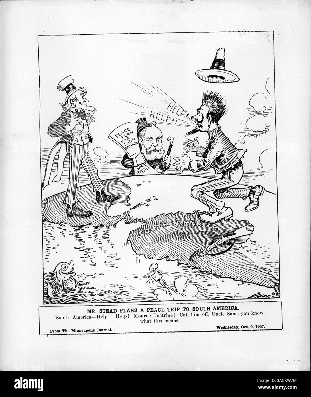 William T. Stead, a peace activist, plans a trip to South America with ...