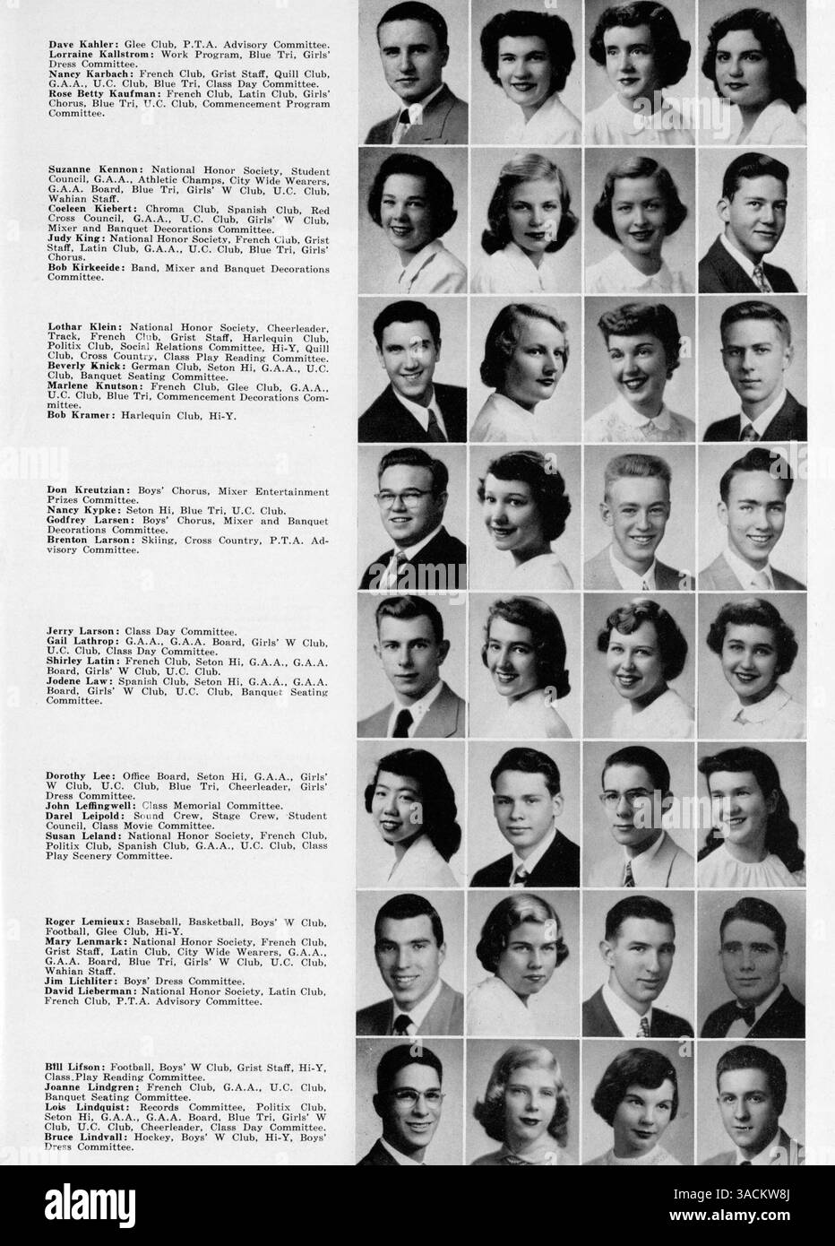 The 1950 Wahian Yearbook documents the highlights of Washburn High ...