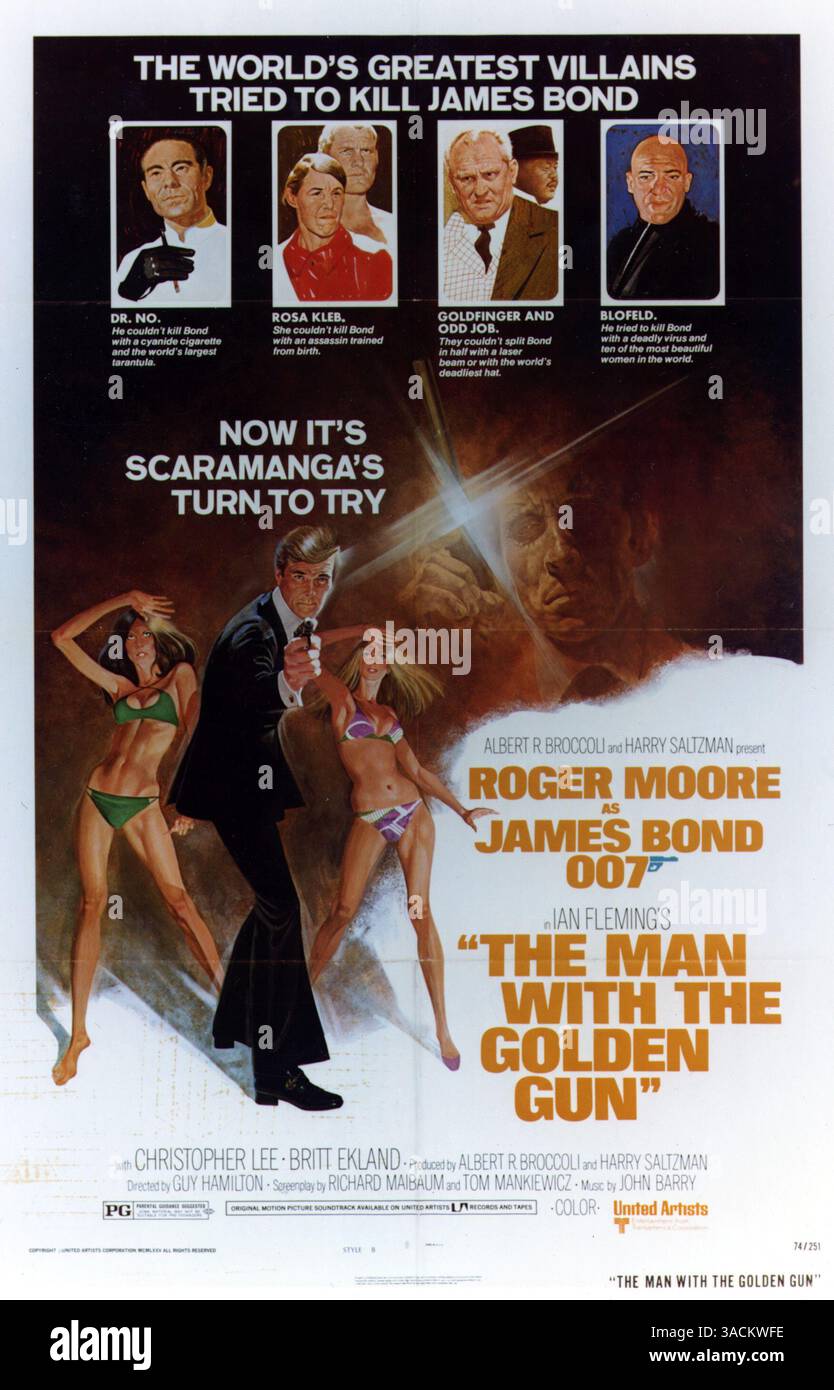 RELEASE DATE: Dec 18, 1974. FILM TITLE: The Man with the Golden Gun. STUDIO: 20th Century Fox ...