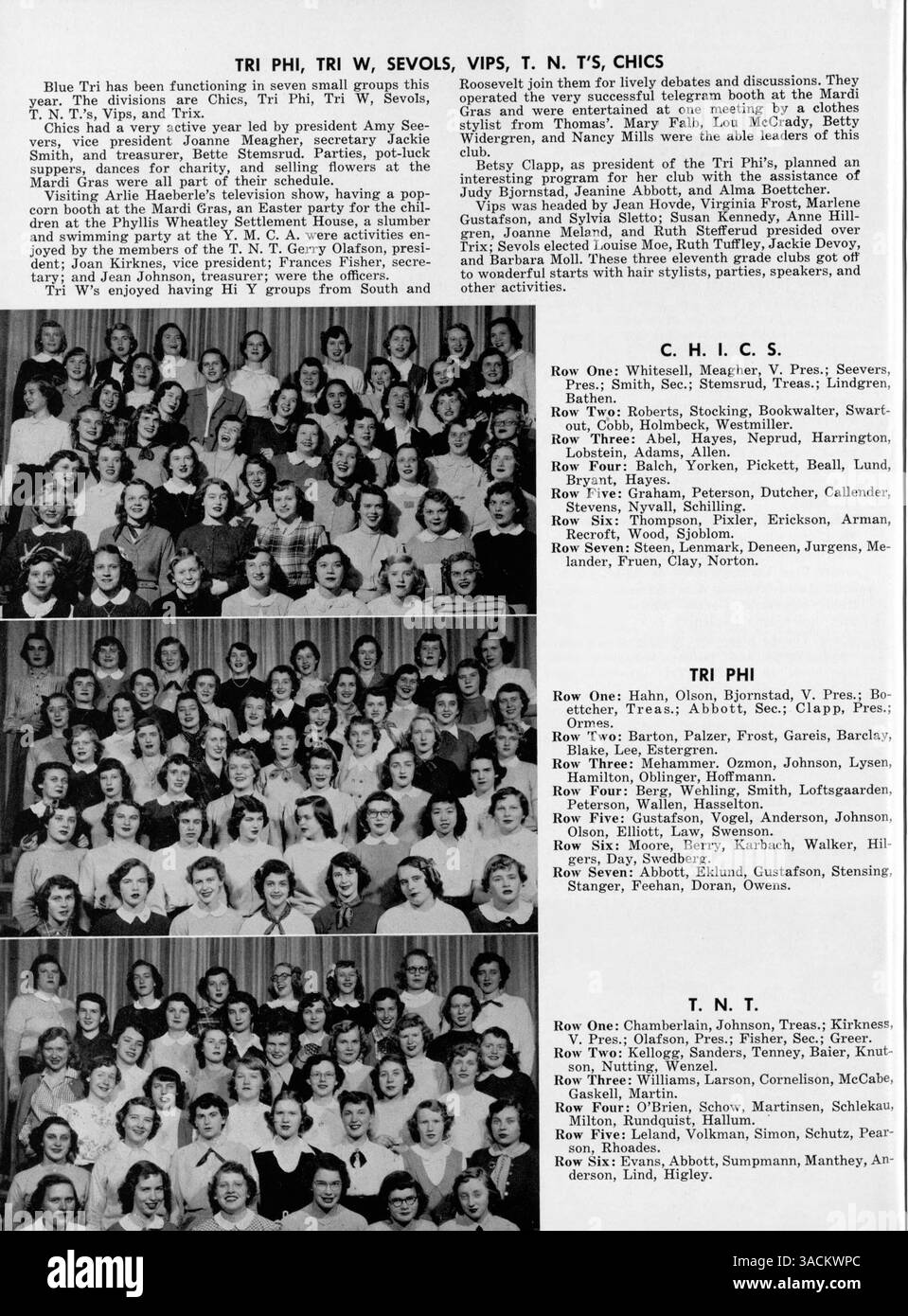 The 1950 Wahian Yearbook provides a visual record of Washburn High ...