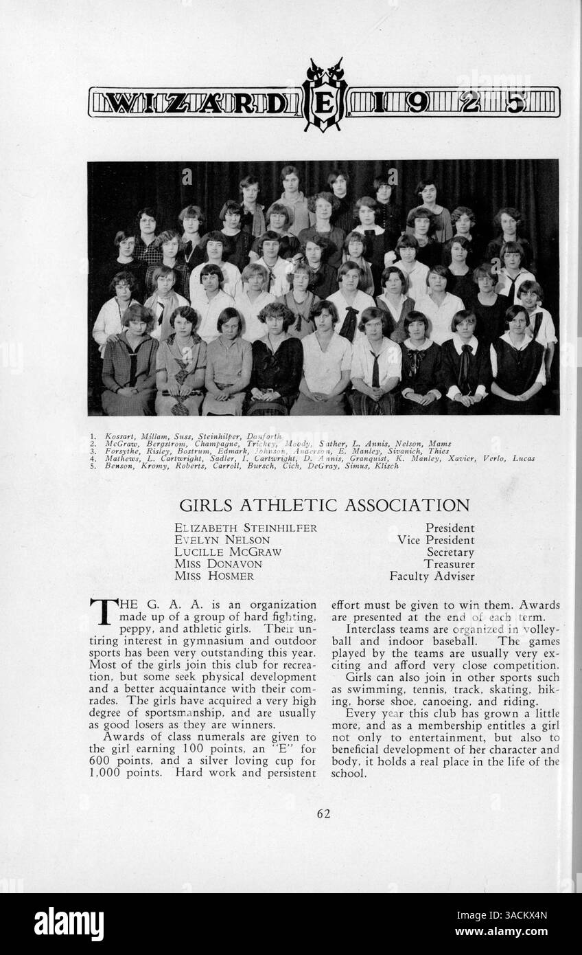 The 1925 Wizard Yearbook from Edison High School showcases the students, faculty, athletic teams ...