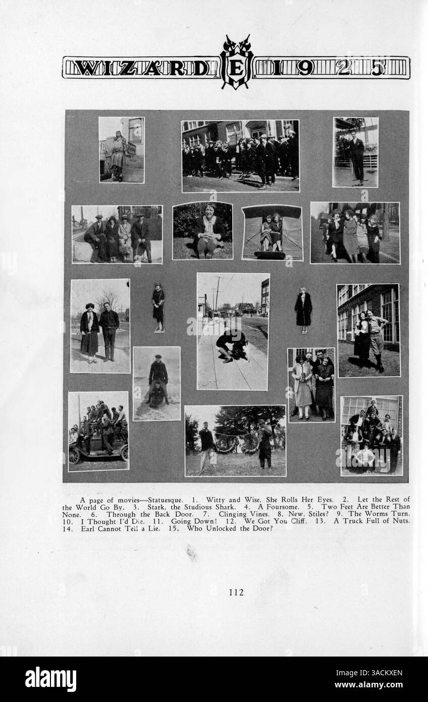 The 1925 Wizard Yearbook from Edison High School provides a detailed record of the 1924-1925 ...