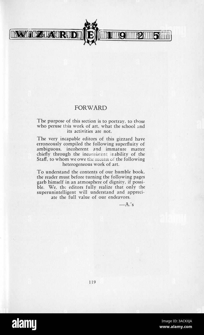 The 1925 Wizard Yearbook showcases the academic and extracurricular activities of Edison High ...