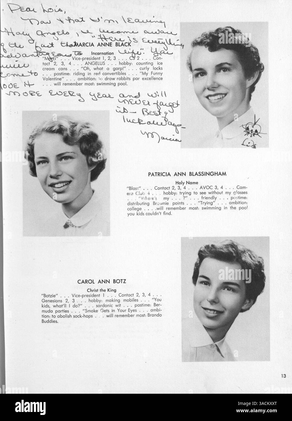 This 1956 Angelus Yearbook captures student and faculty life, athletics ...