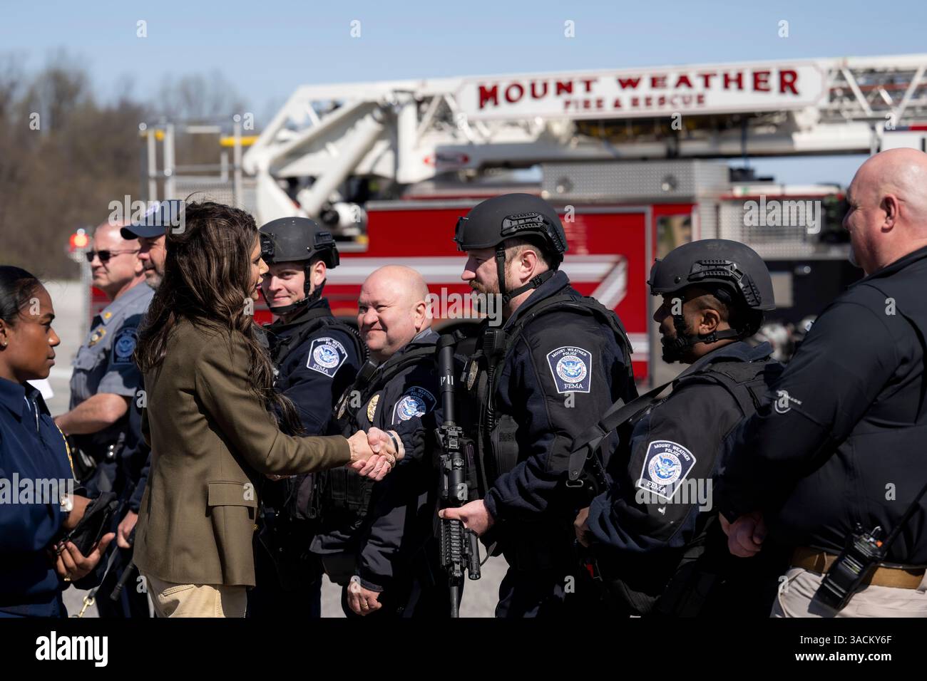Department of Homeland Security (DHS) Secretary Kristi Noem visits ...