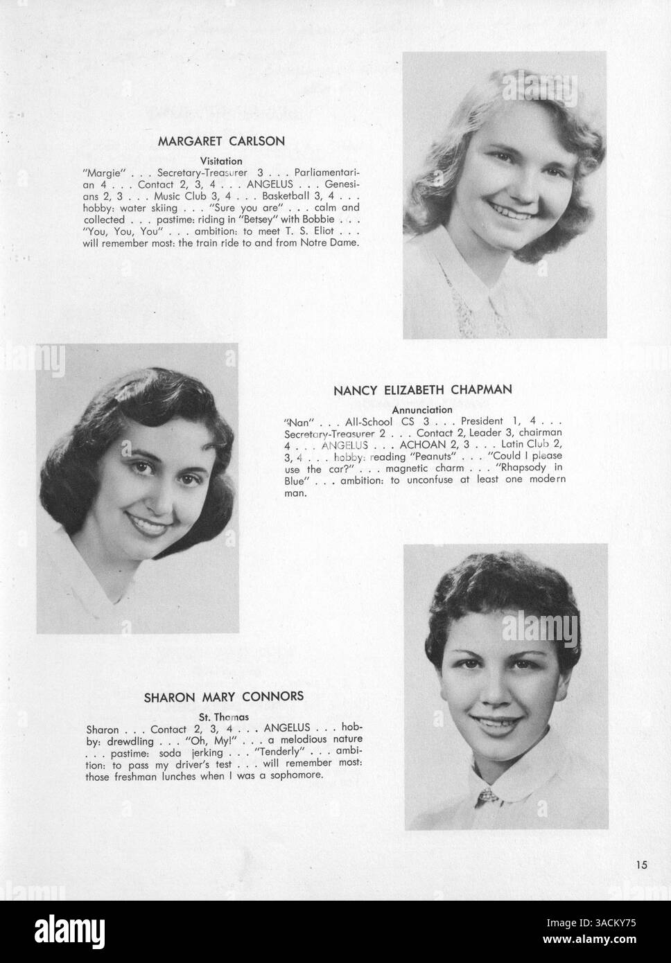 This 1956 angelus yearbook from academy of holy angels features hi-res ...