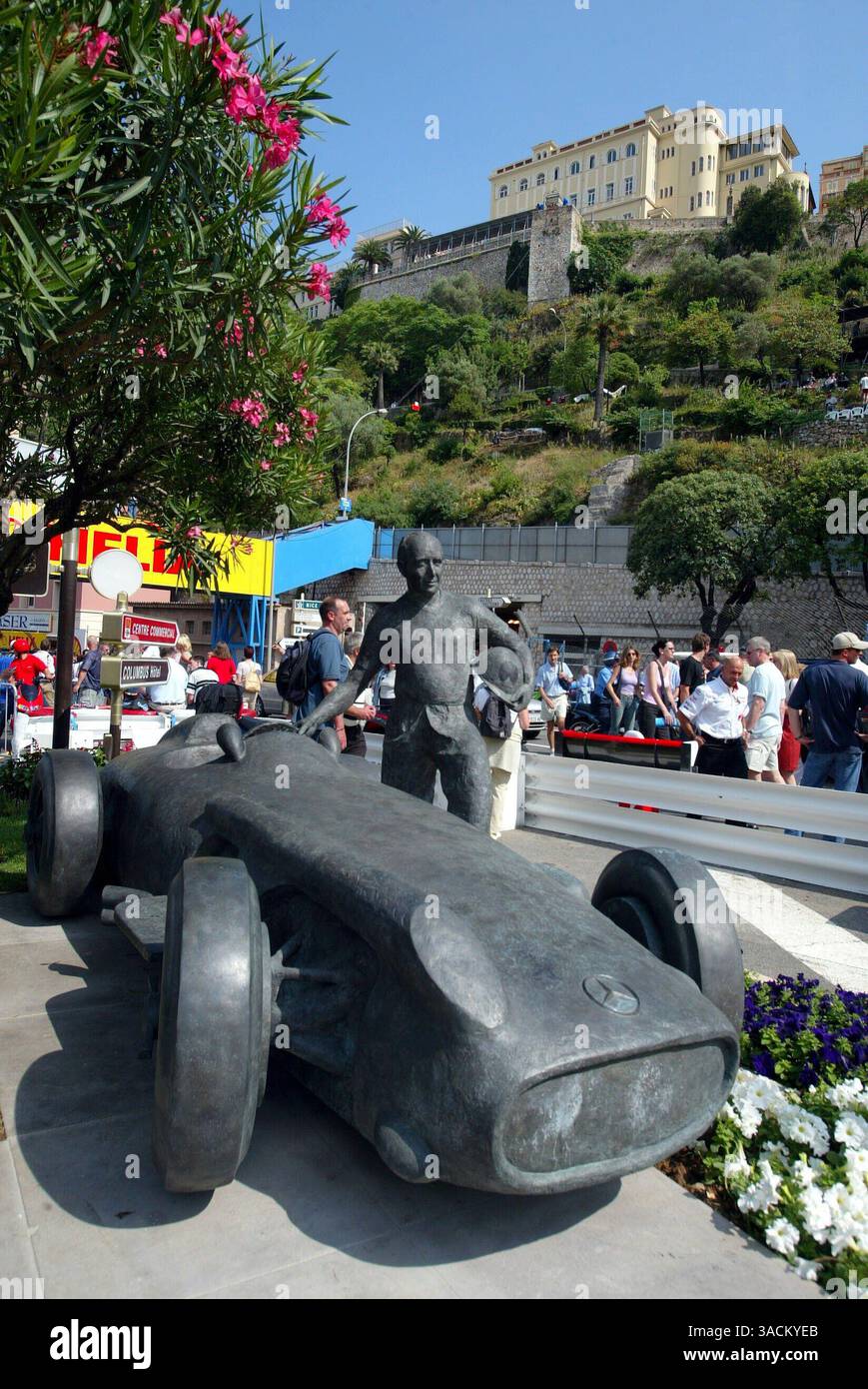 Commemorative bronze statue of five-times World Champion Juan-Manuel ...