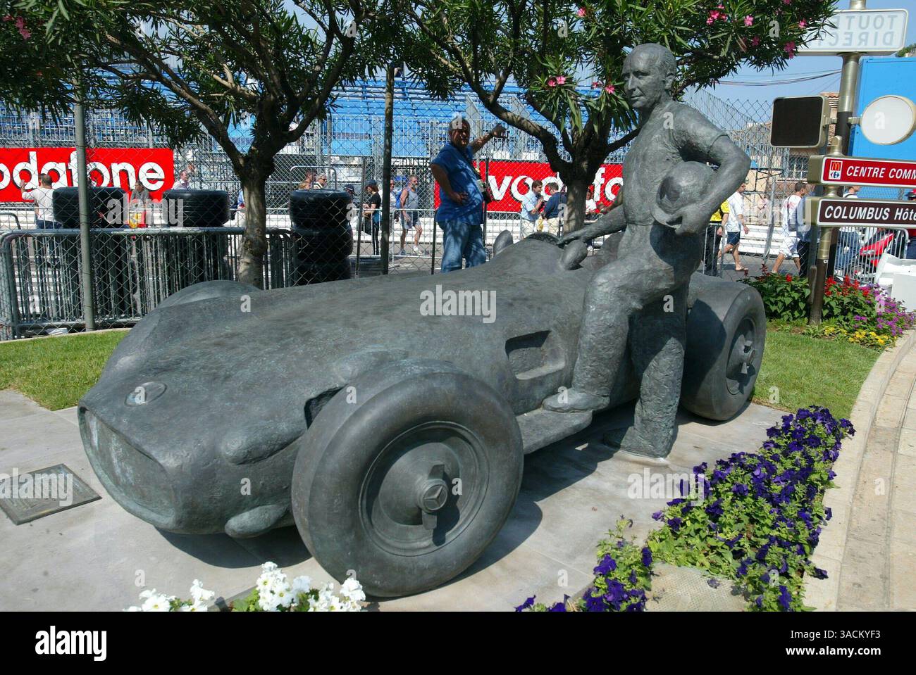 Commemorative bronze statue of five-times World Champion Juan-Manuel ...