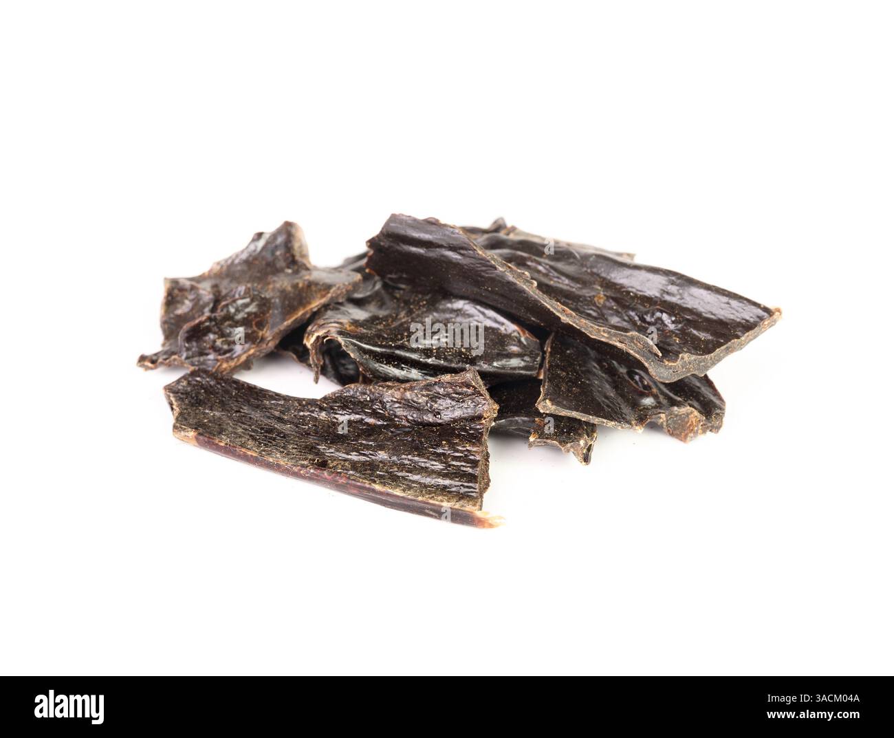 Dehydrated beef liver for dog treats and snack. Large black dry organ ...