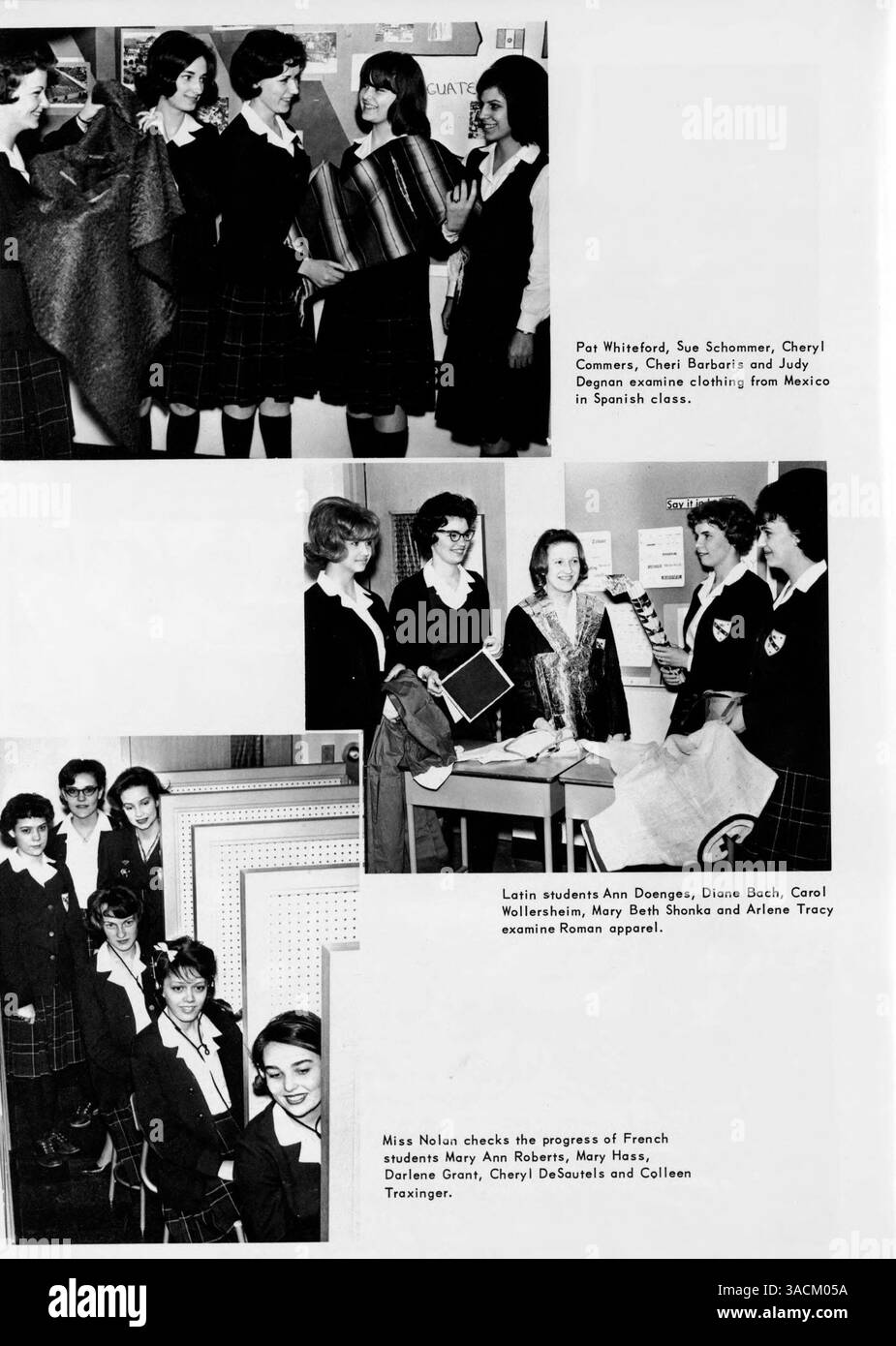The 1964 St. Margaret's Academy yearbook, Dayesye, highlights the 1963 ...