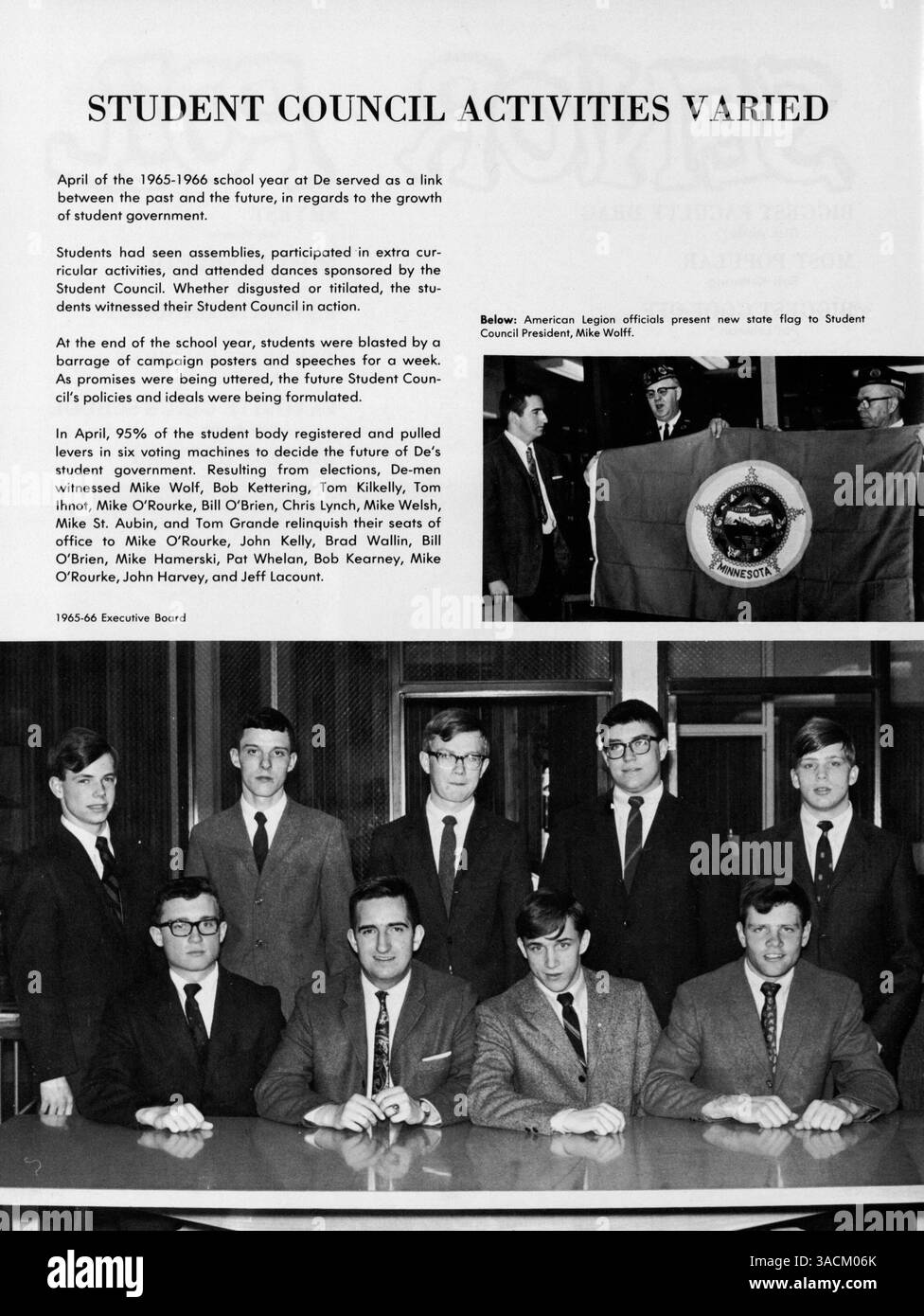 The 1966 yearbook from De La Salle High School covers the 1965-1966 school year, documenting ...