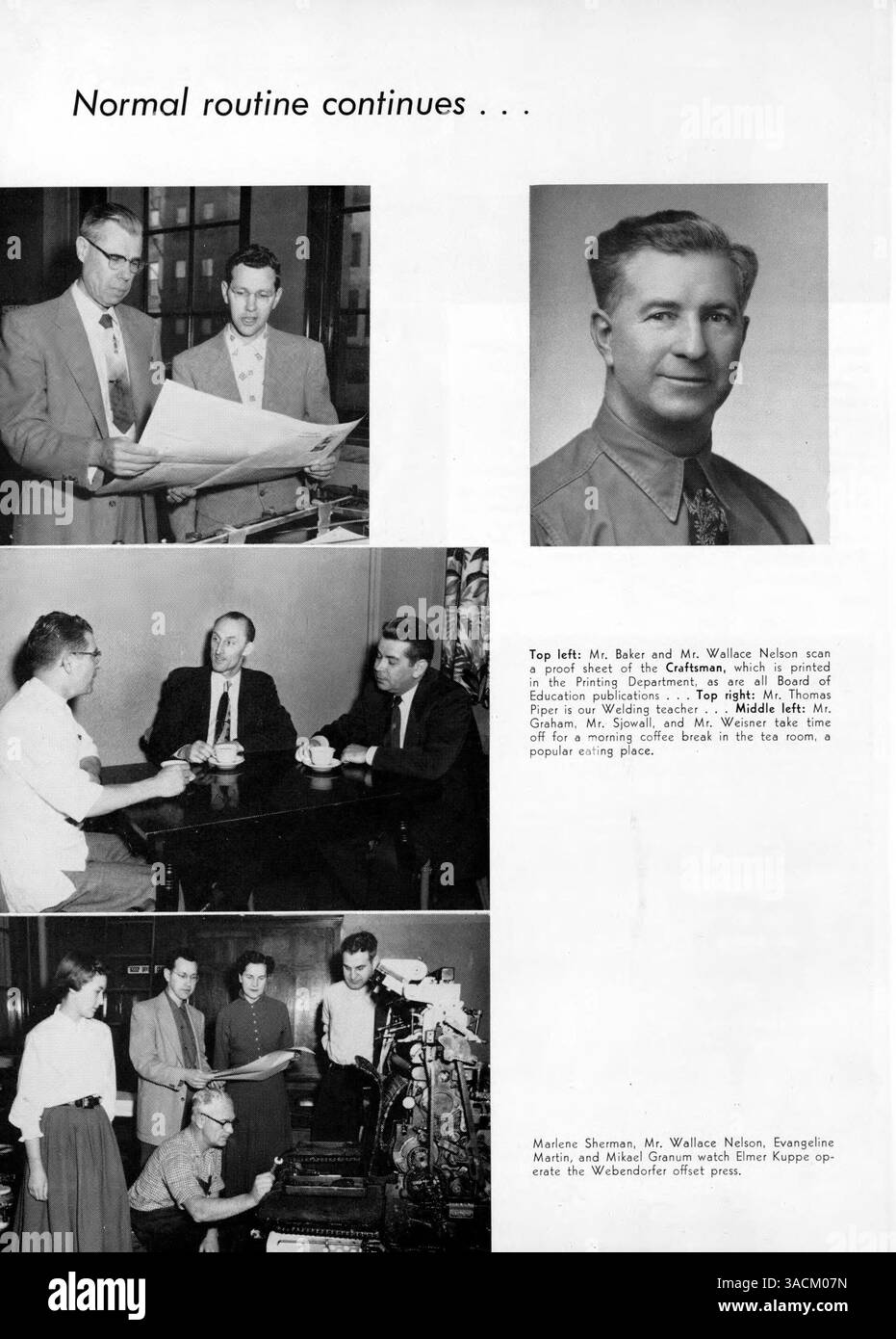 The 1956 Tradewind yearbook documents the students, teachers, clubs ...
