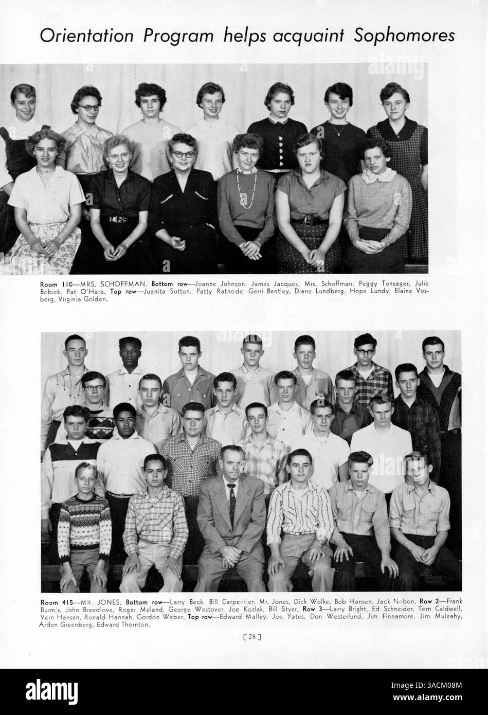 This high school yearbook from 1956 documents students, teachers, clubs ...