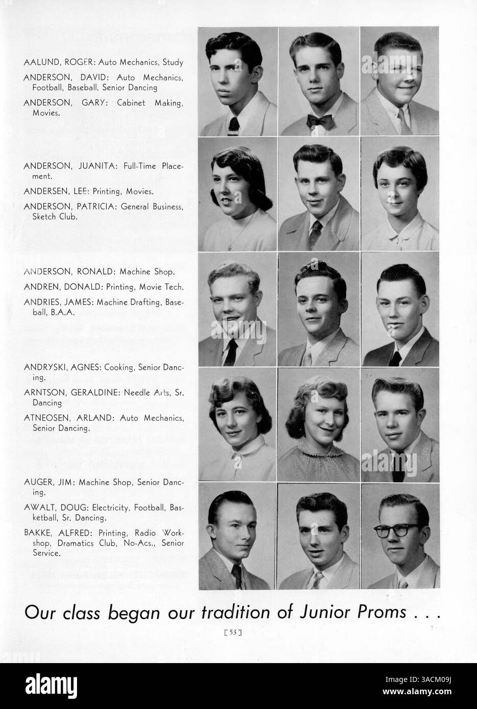 This 1956 tradewind yearbook documents the students hi-res stock ...