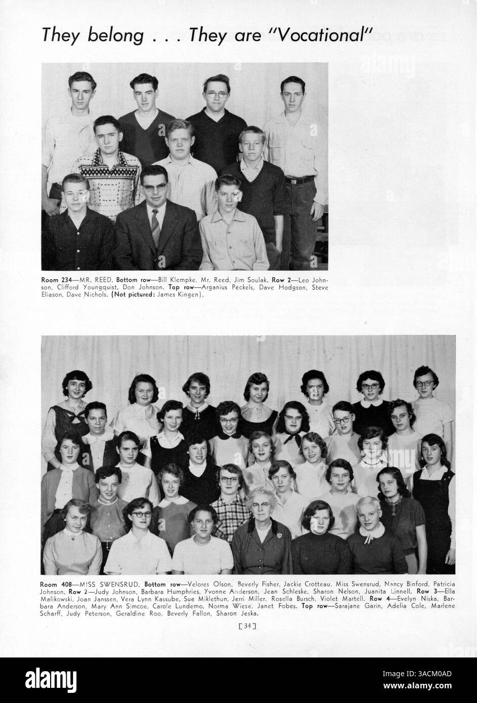 The 1956 Tradewind yearbook showcases the students, teachers, clubs ...