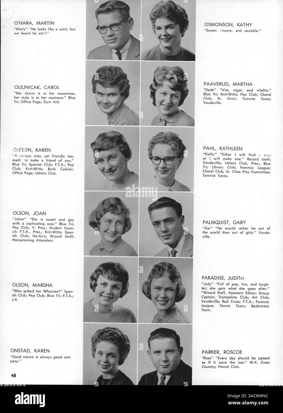The '60 Wizard' Yearbook from 1960 provides an overview of the 1959 ...