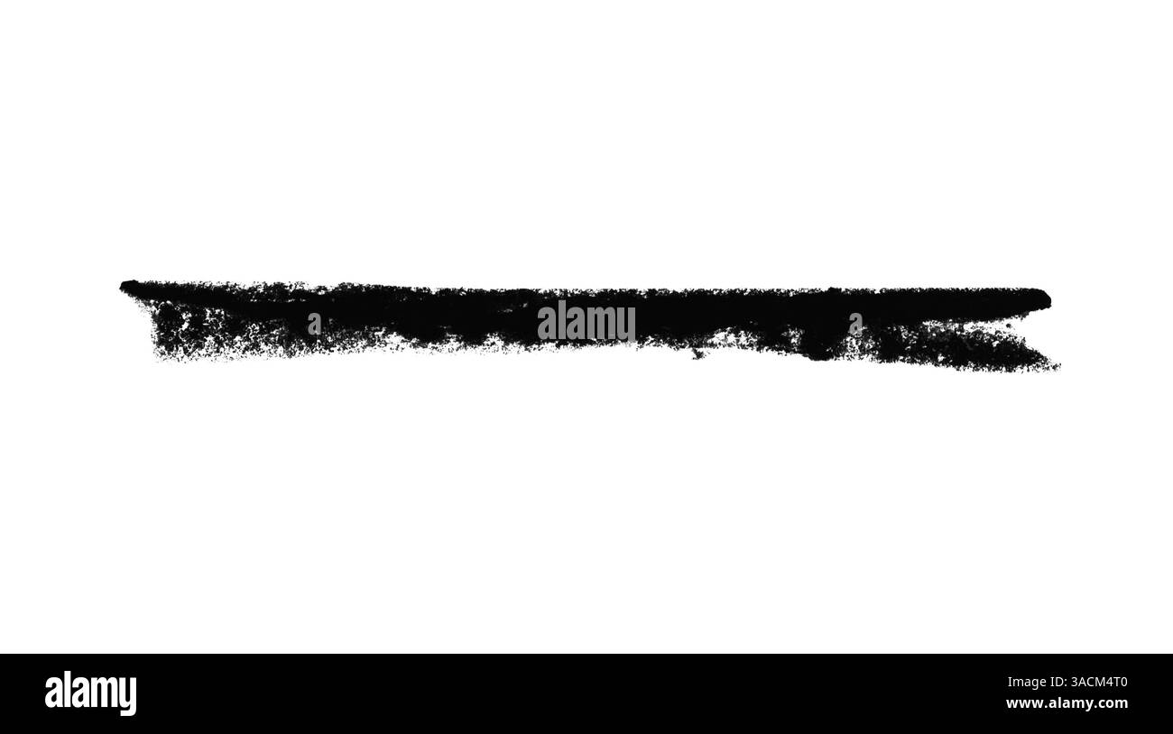 Black marker messy chalk line as dividing line for underlining Black ...