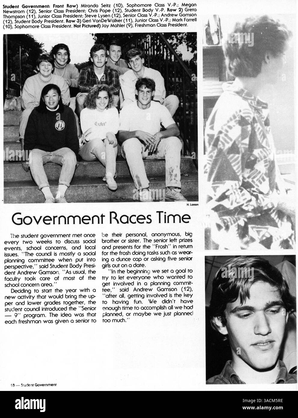 This high school yearbook from Minnehaha Academy documents the 1986 ...