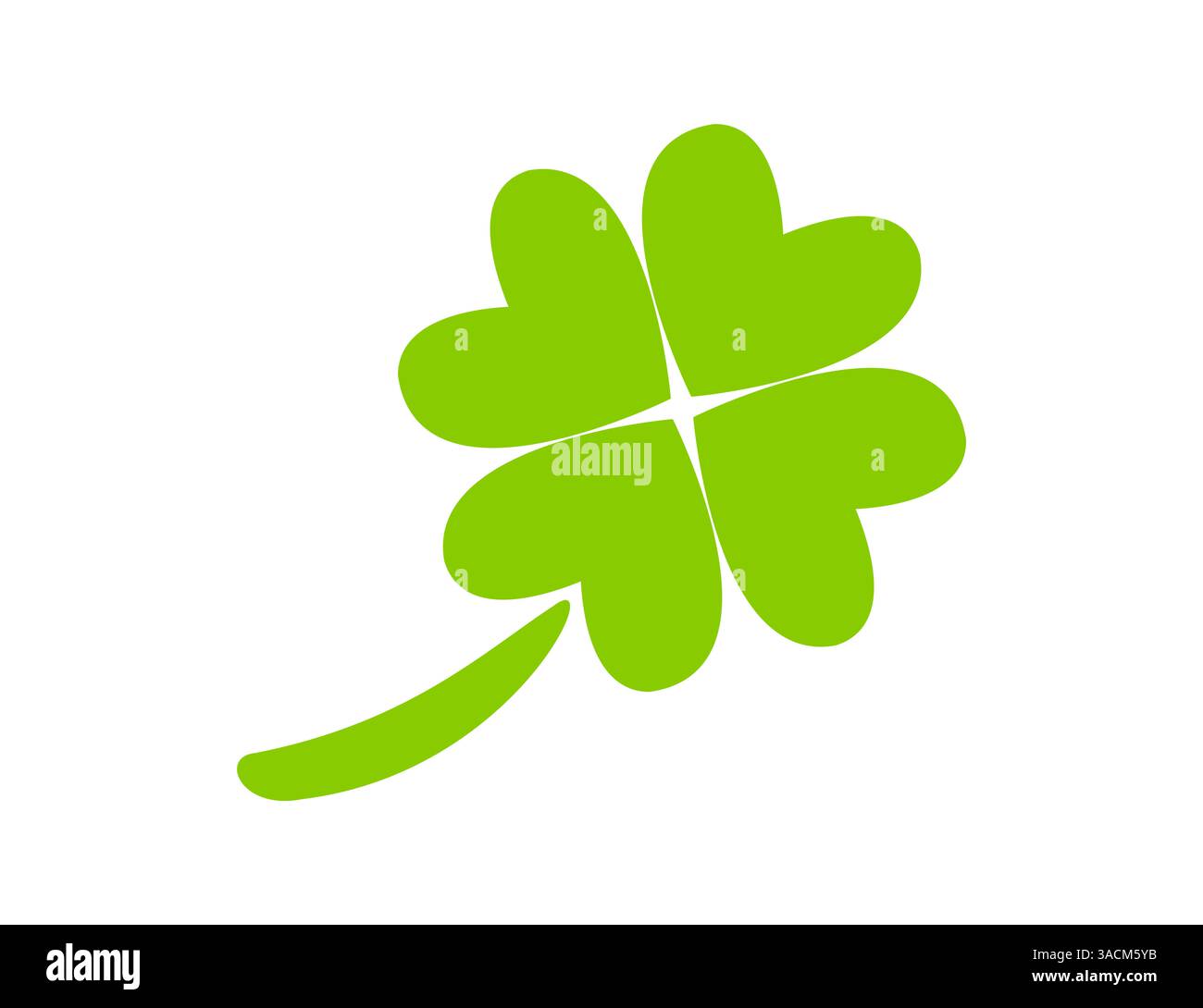 Good luck cloverleaf icon symbol in green hi-res stock photography and ...