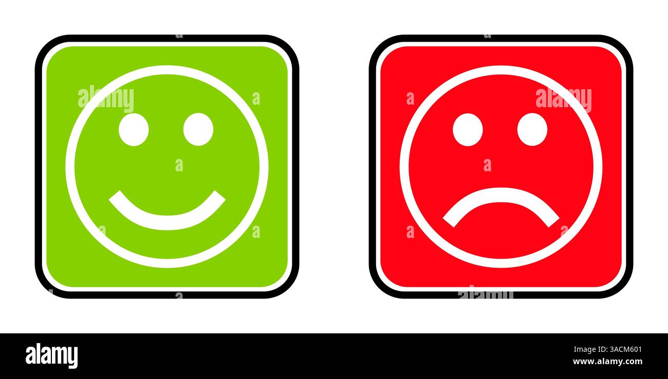 Positive negative emotion Cut Out Stock Images & Pictures - Alamy