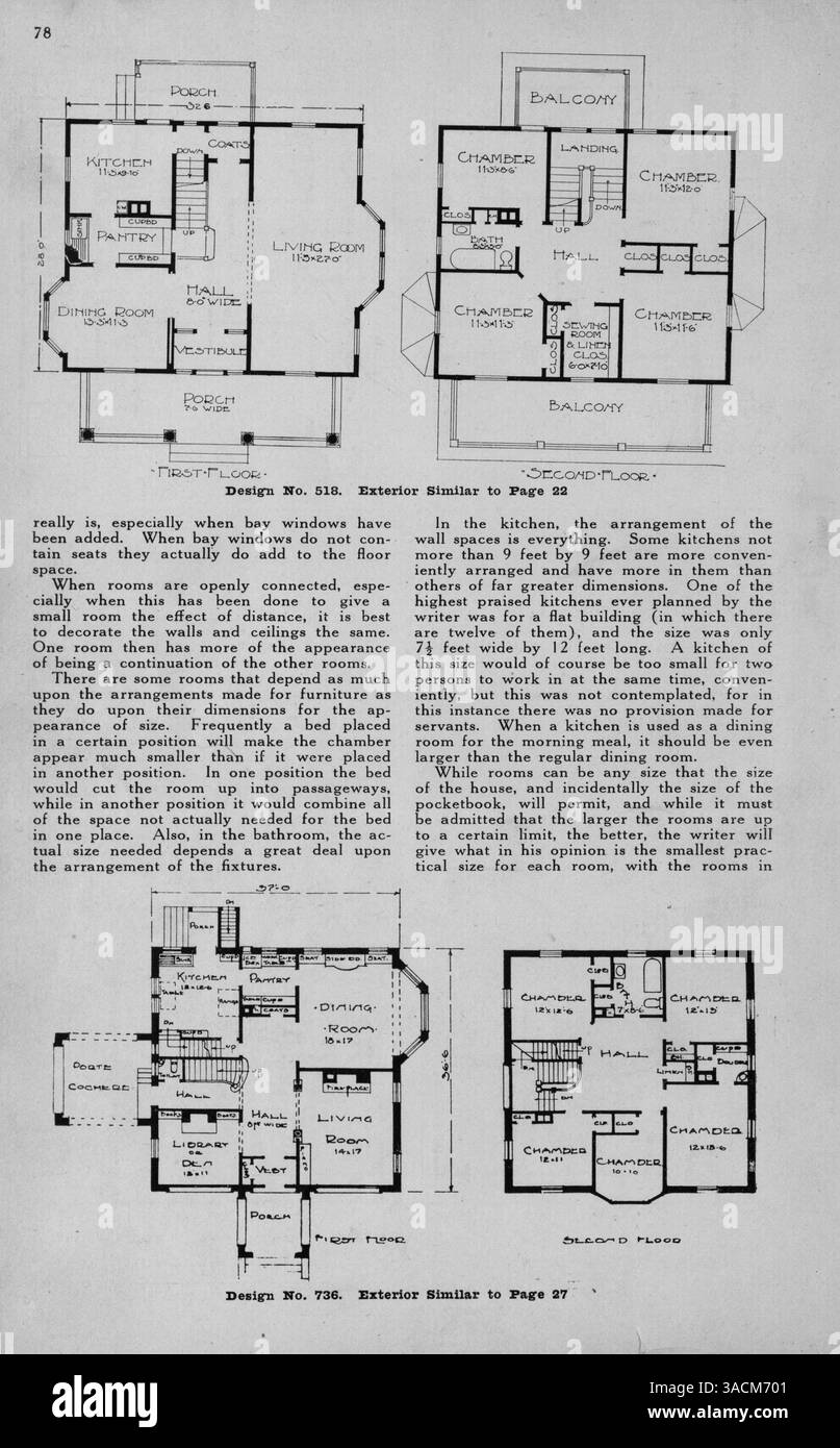 This 1913 fourth edition provides homebuilders with stock plans ...