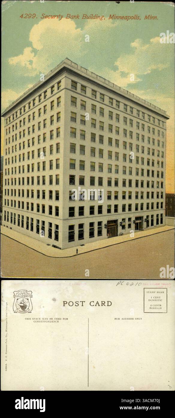 The Security Bank Building in Minneapolis, Minnesota, showcases the ...