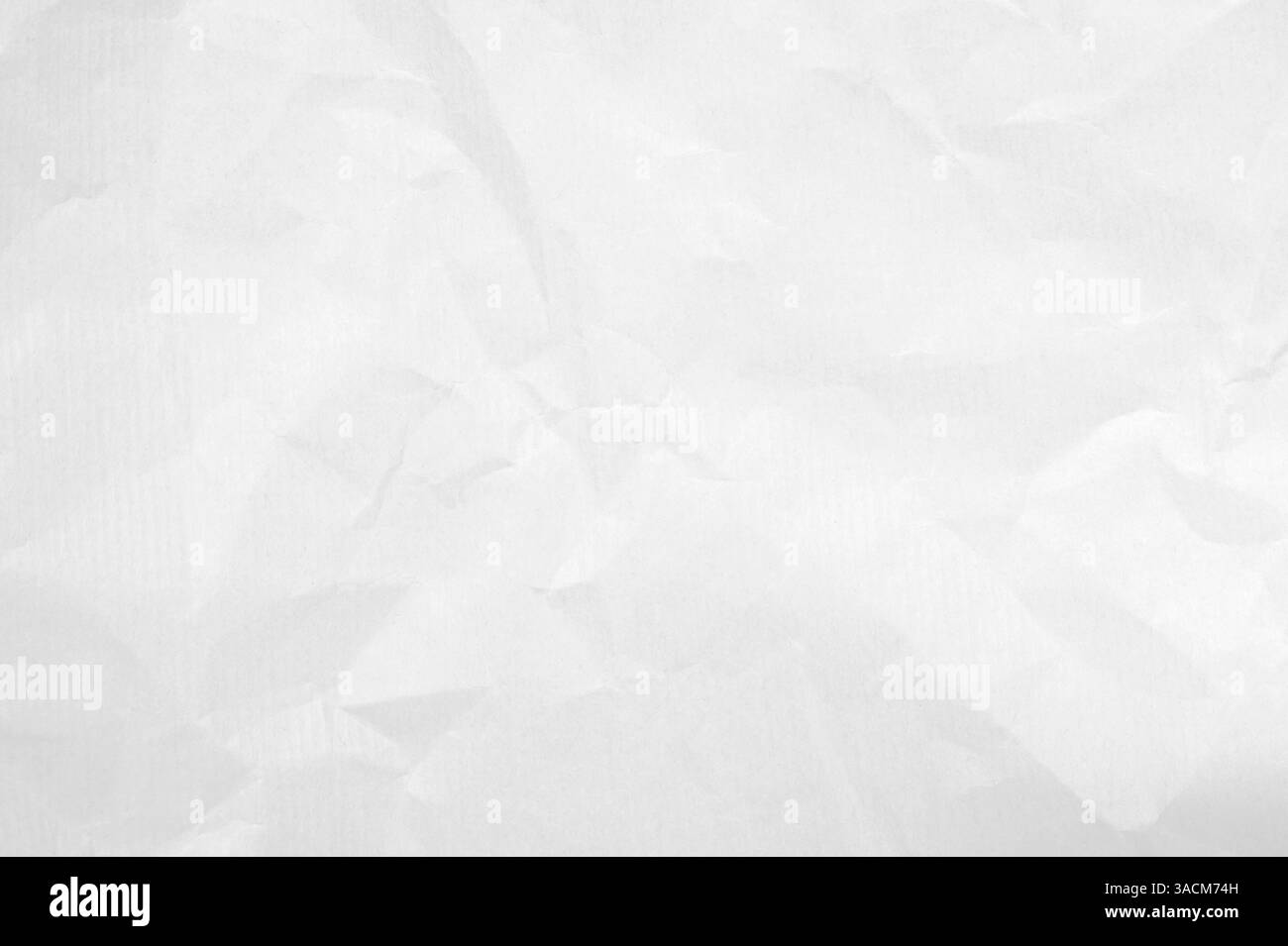 White crumpled wrapping paper - paper background with folds as an ...
