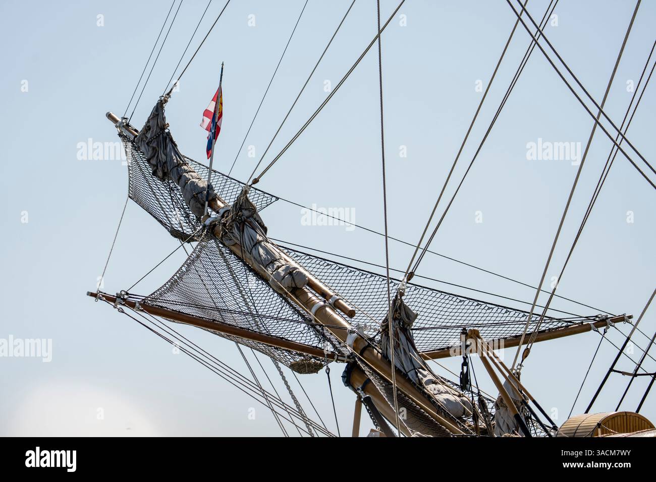 April 4, 2025, Ortona, Abruzzo, Italy: Detail of Italian Navy Training ...