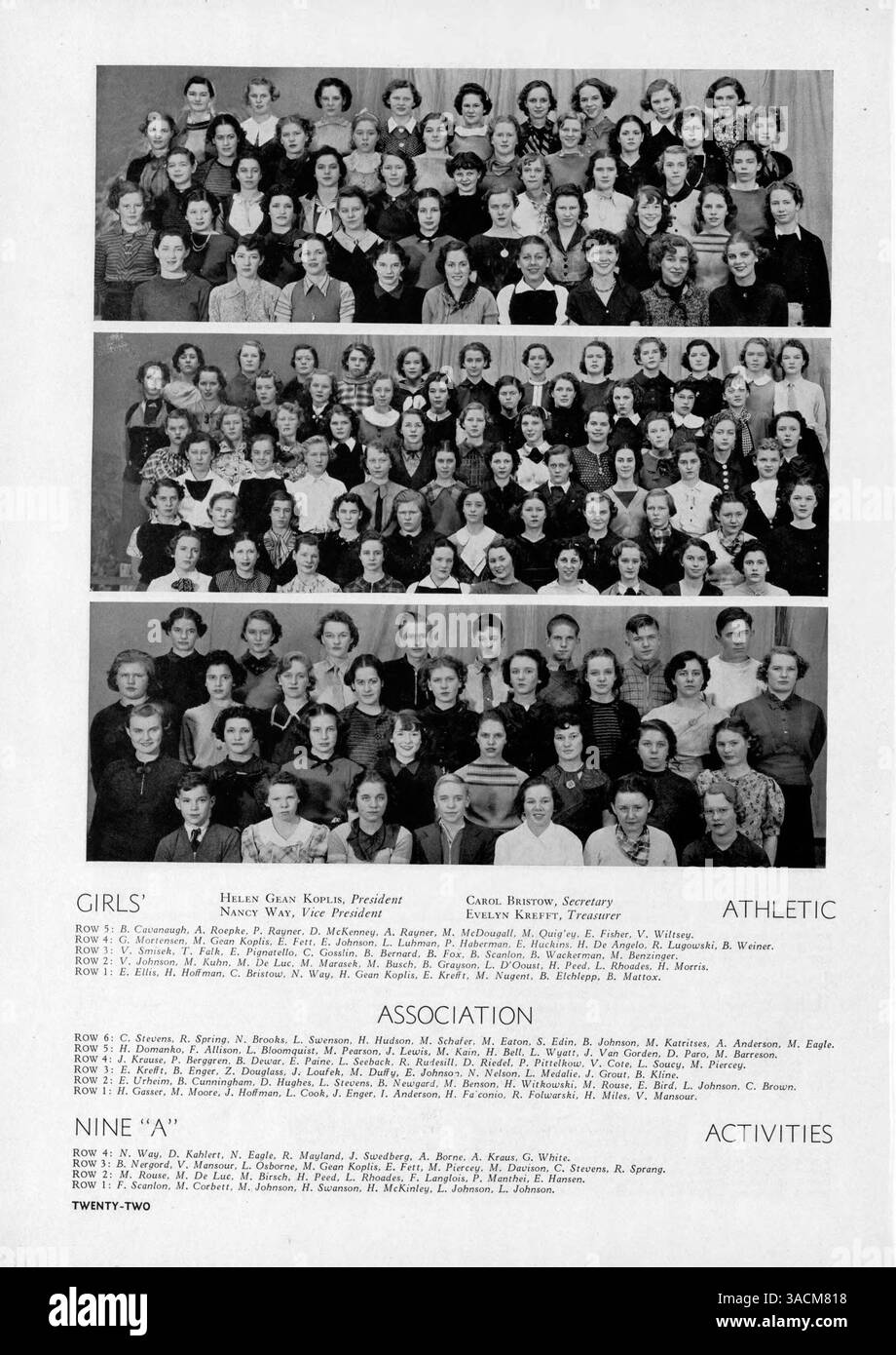 The 1937 January Cardinal yearbook from Marshall High School includes ...