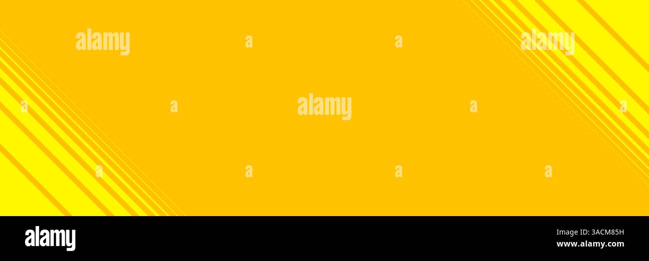 Wide orange banner with gradient of diagonal yellow stripes in the ...