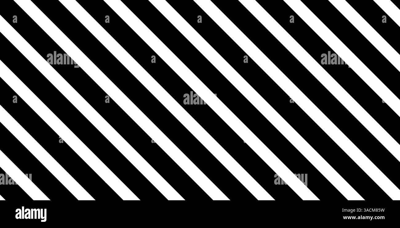 Striped card with diagonal stripes in black and white Stock Photo - Alamy