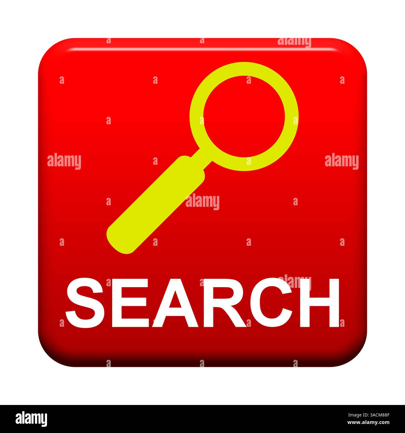 Red isolated button with symbol shows Search Stock Photo - Alamy