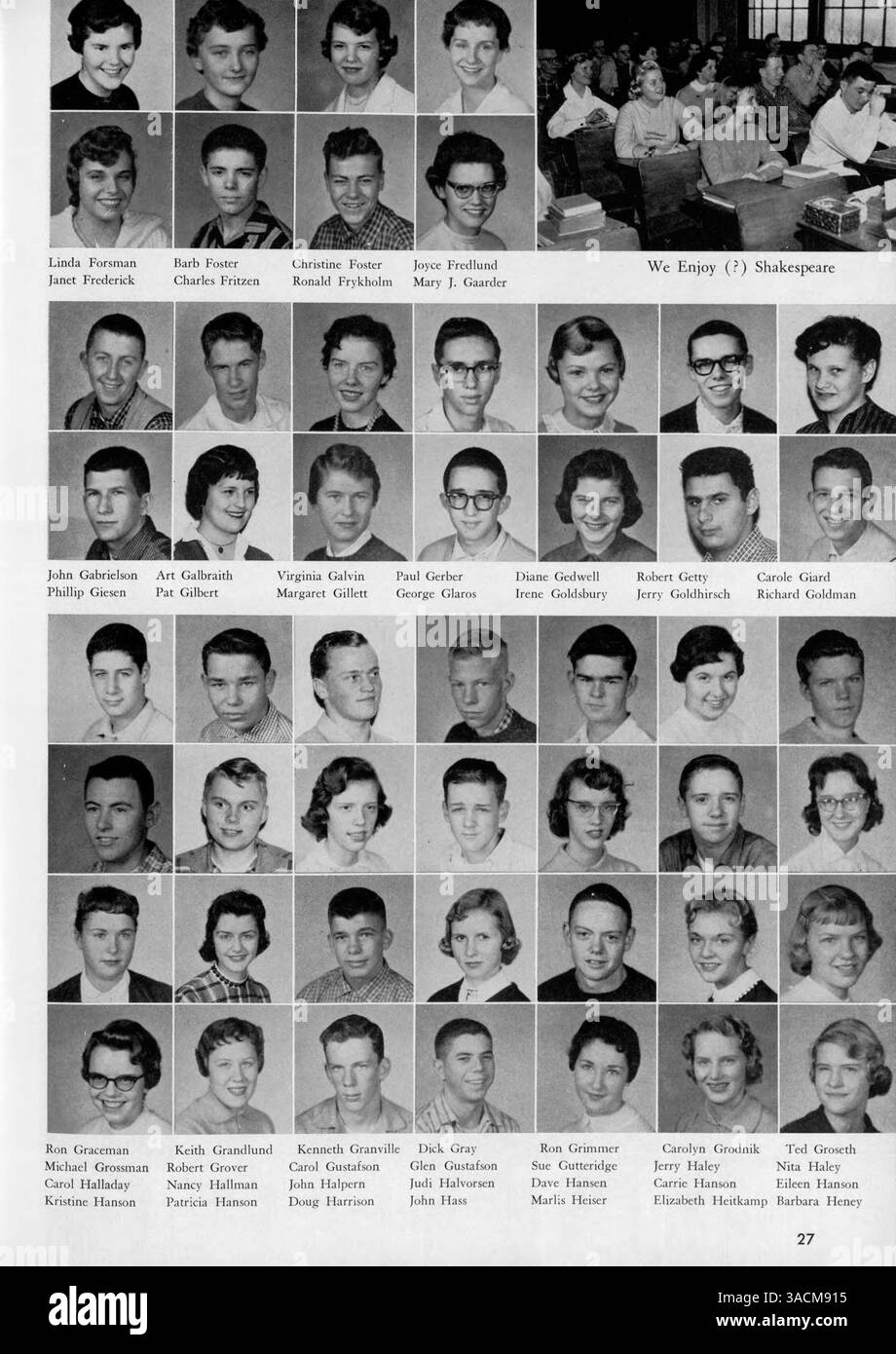 Other events that shaped the 1957 1958 school year hi-res stock ...