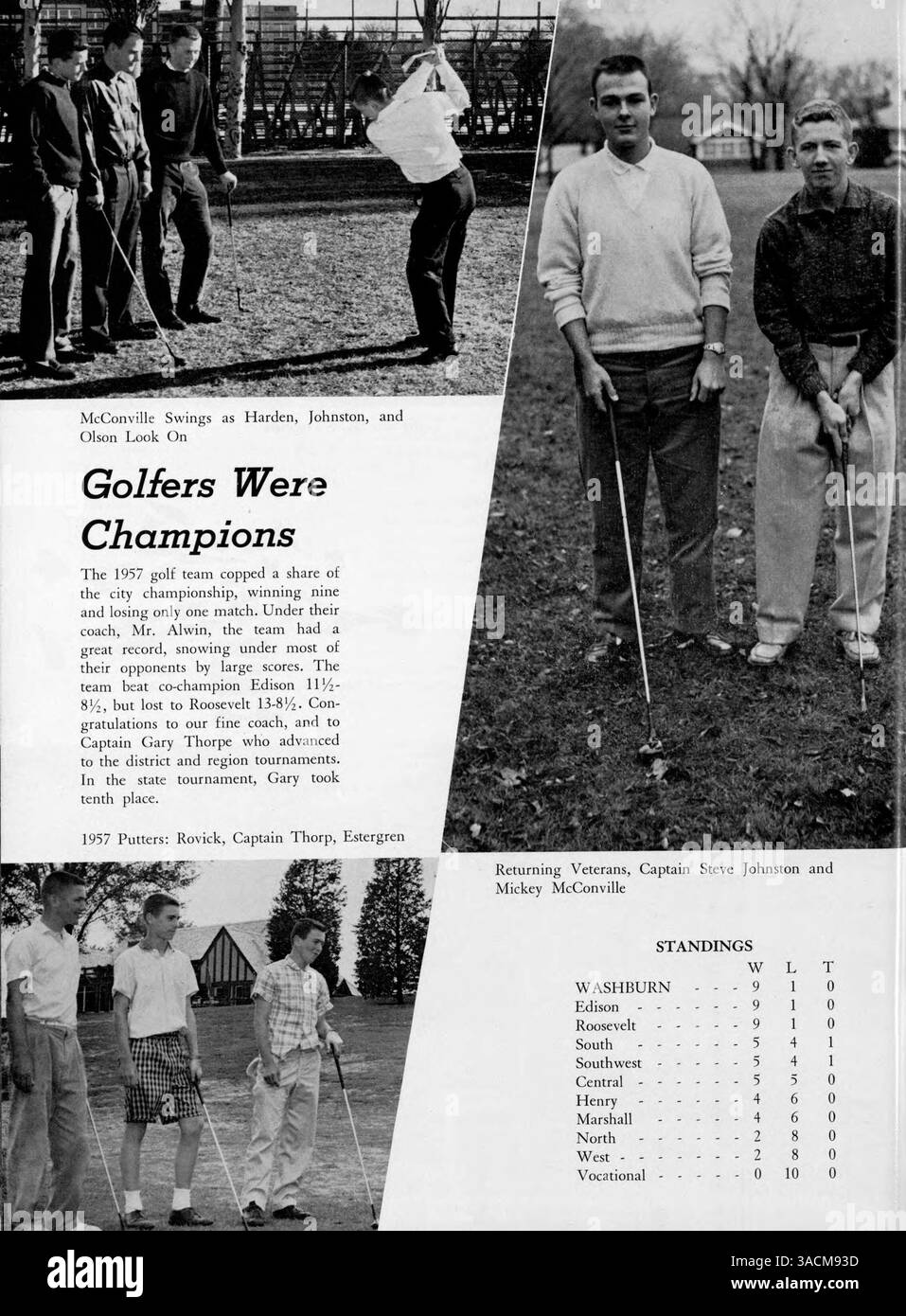 The 1958 Wahian Yearbook from Washburn High School highlights student ...