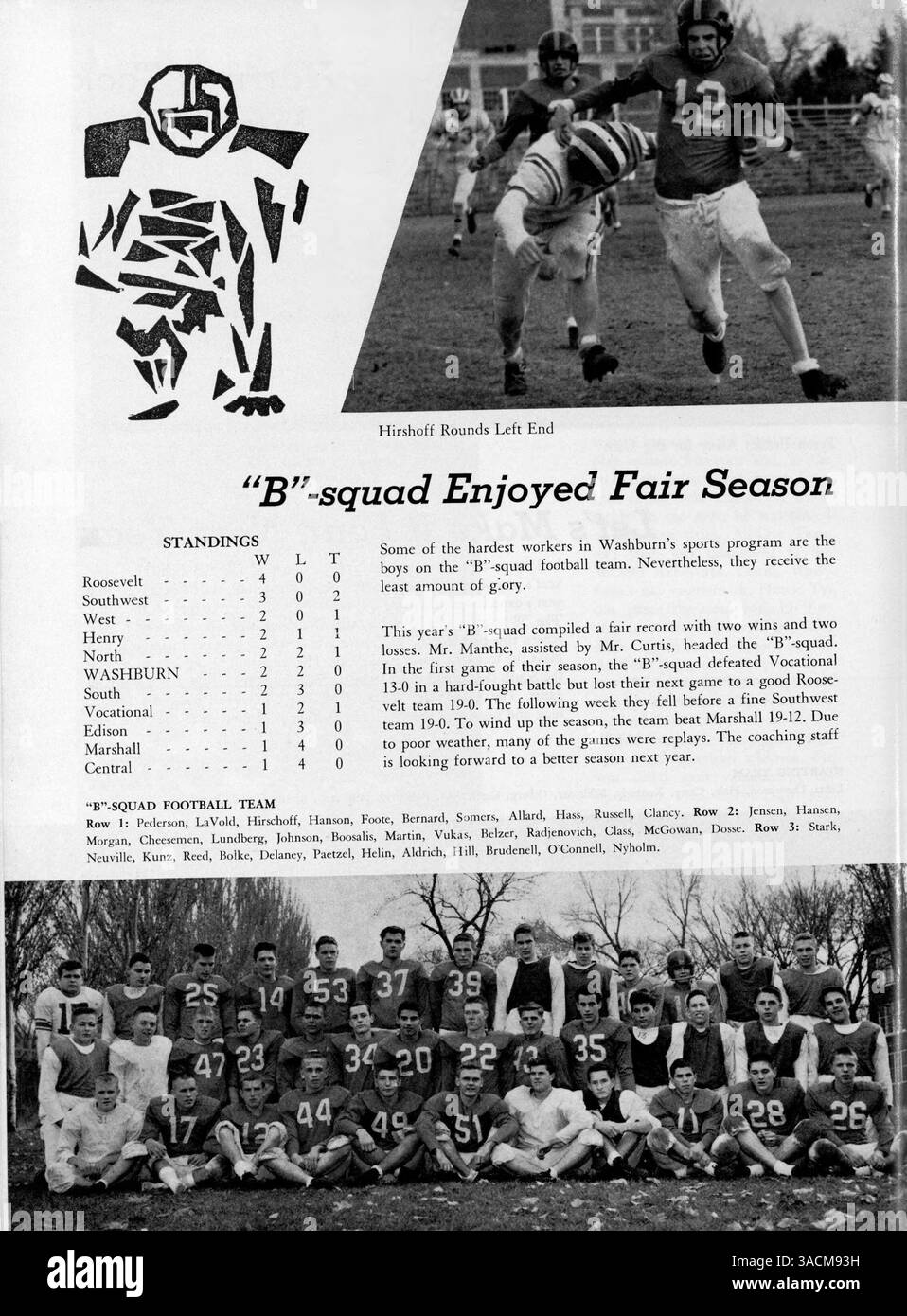 The 1958 Wahian Yearbook from Washburn High School highlights student ...
