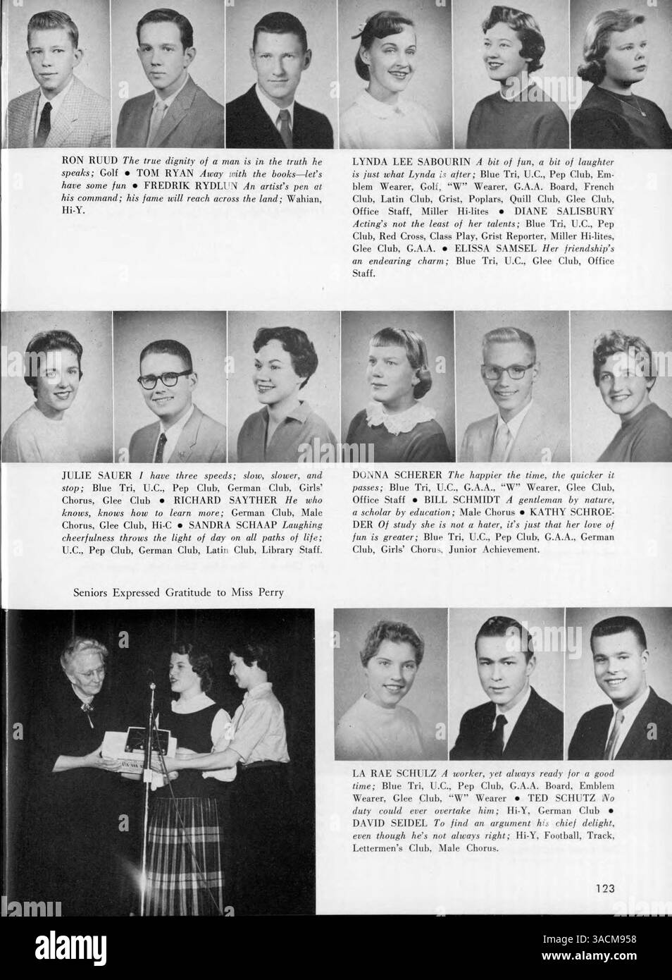The 1958 Wahian Yearbook showcases student and teacher interactions ...