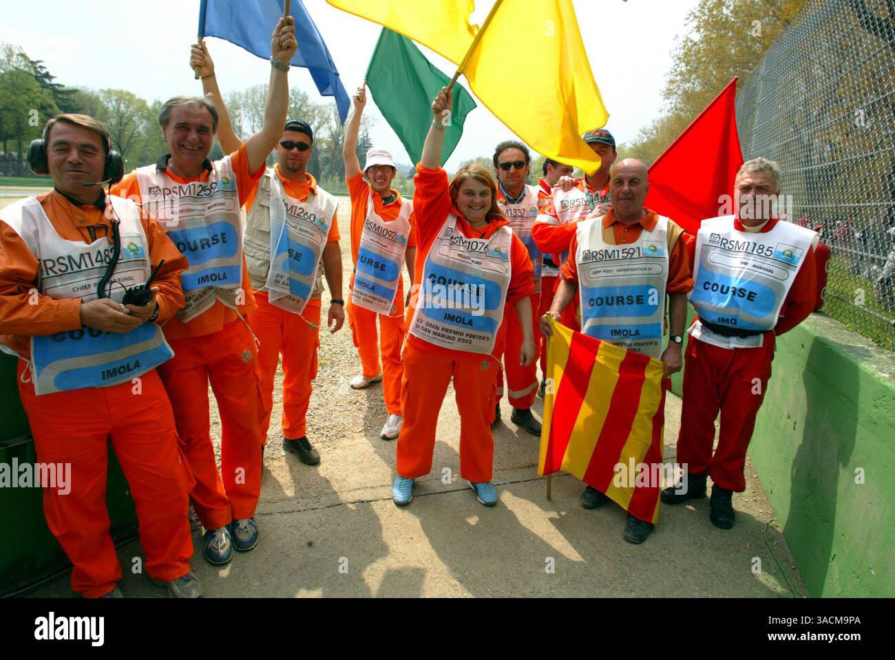 Marshals wave their flags hi-res stock photography and images - Alamy