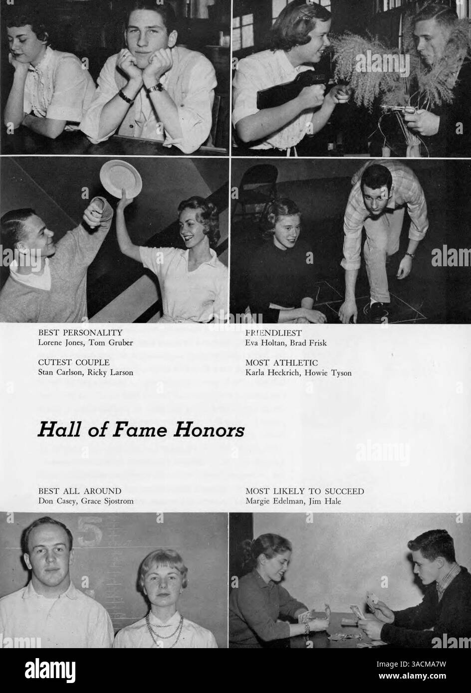 The 1958 wahian yearbook from washburn high school captures stud hi-res ...