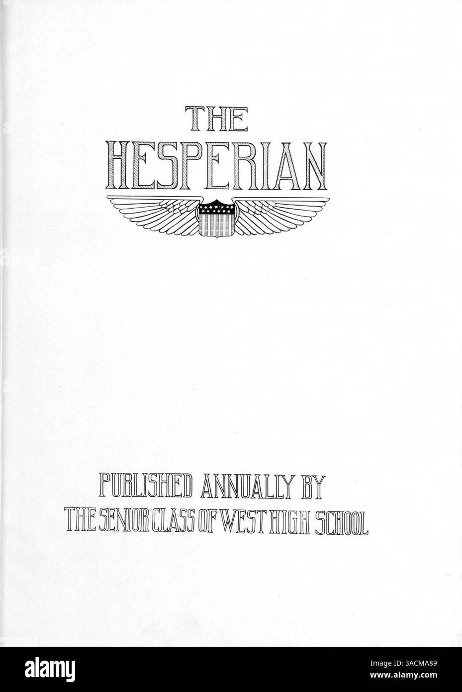 The Hesperian yearbook from West High School in 1918 records the ...