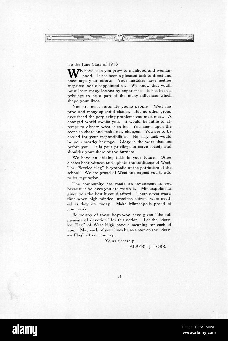 Club activities for the 1917 1918 school year hi-res stock photography and images - Alamy