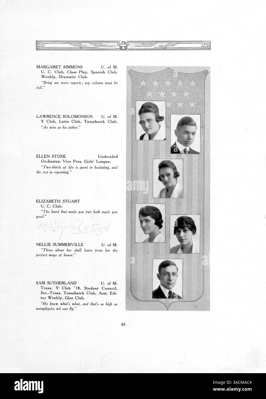 This high school yearbook from 1918, the Hesperian, showcases key ...