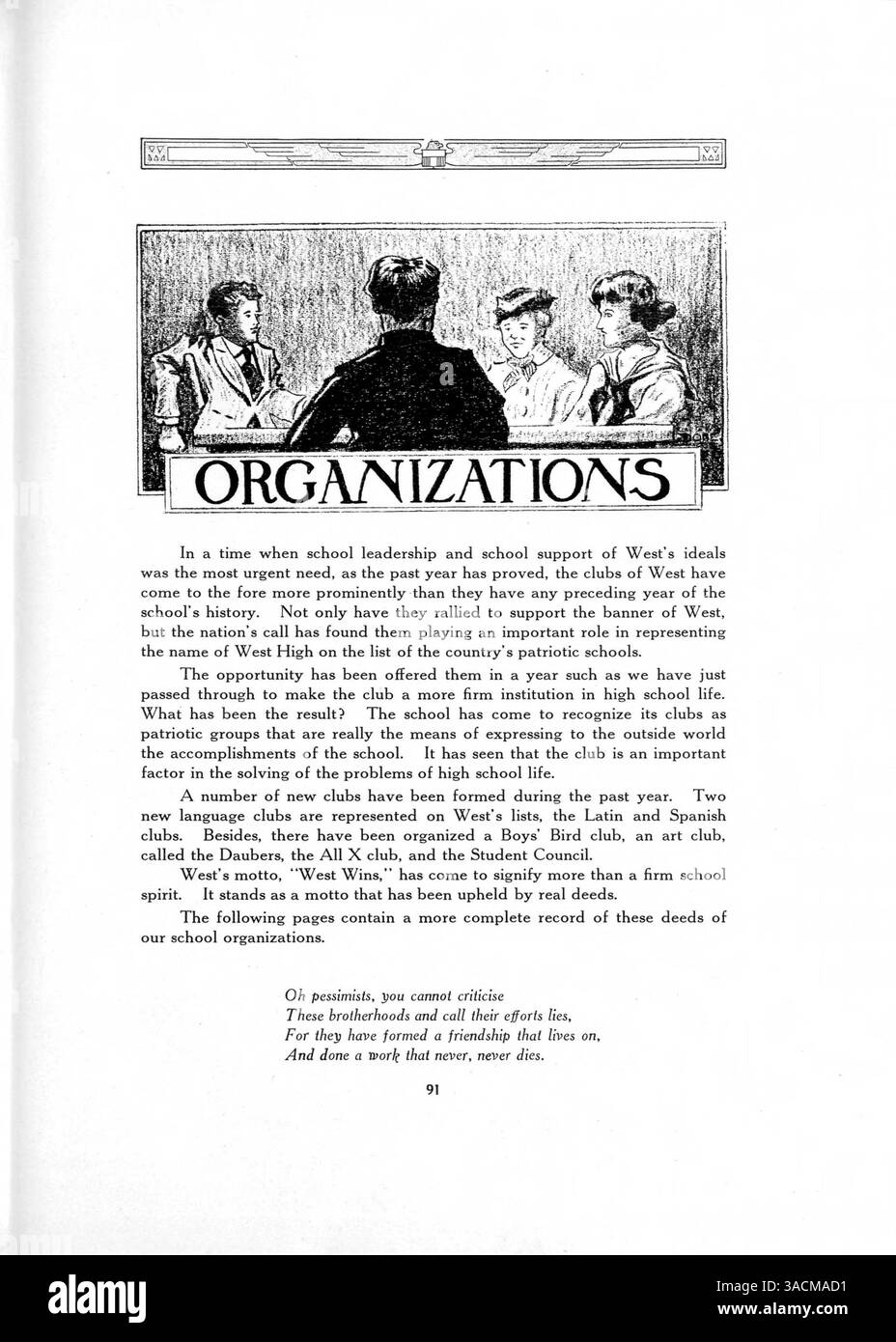 This 1918 edition of the Hesperian Yearbook from West High School ...