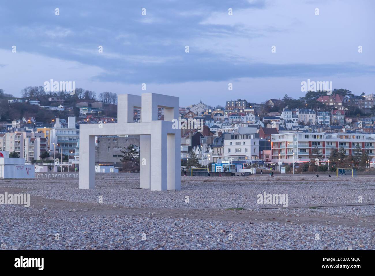 Le Havre, France - February 26, 2025: UP 3 is a monumental sculpture in ...