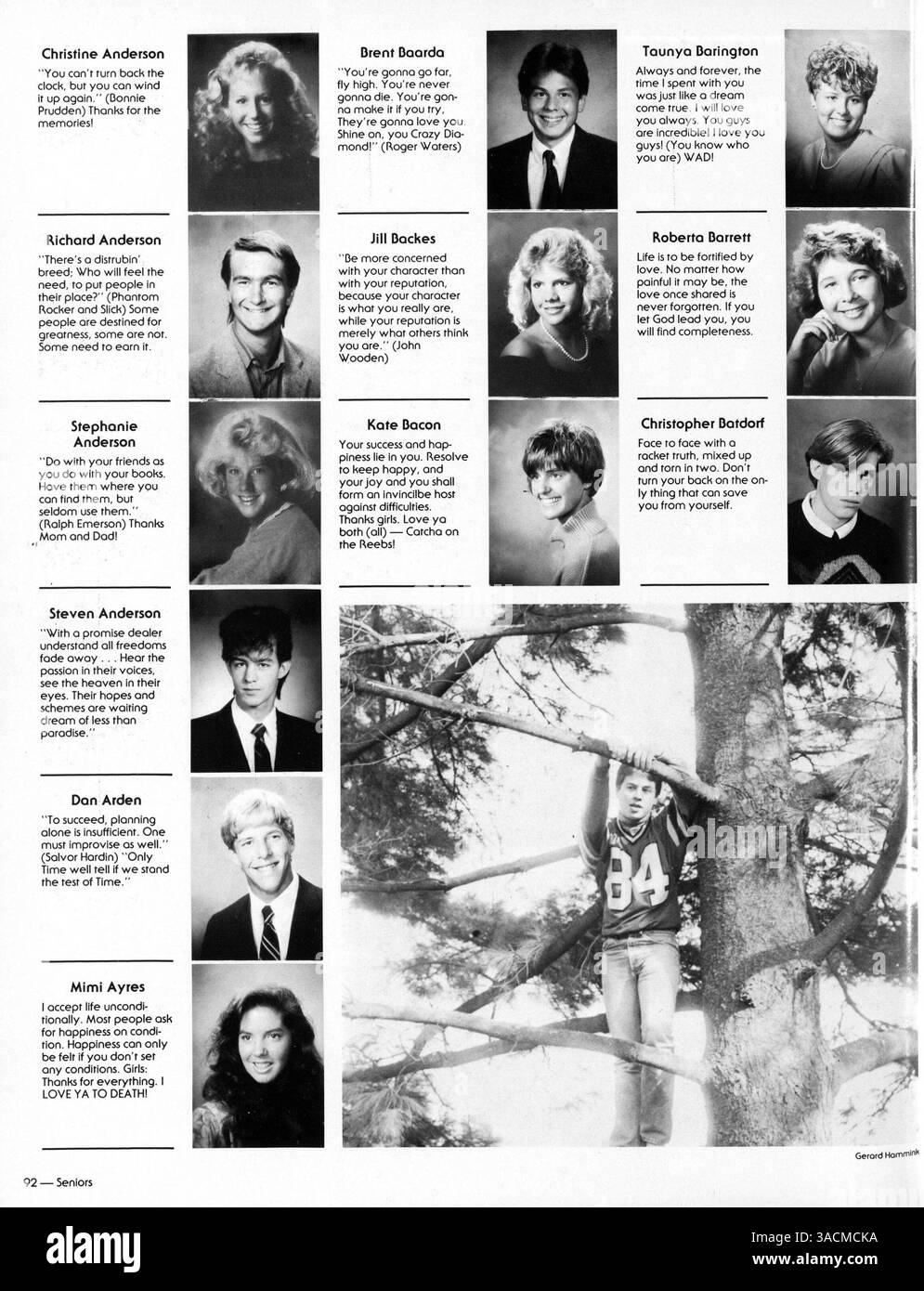 The 1987 Antler yearbook from Minnehaha Academy showcases the ...