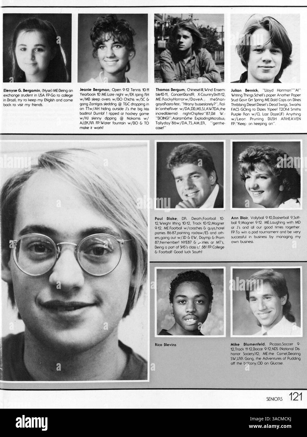 The 1988 edition of the 'Tiger' yearbook from South High School ...