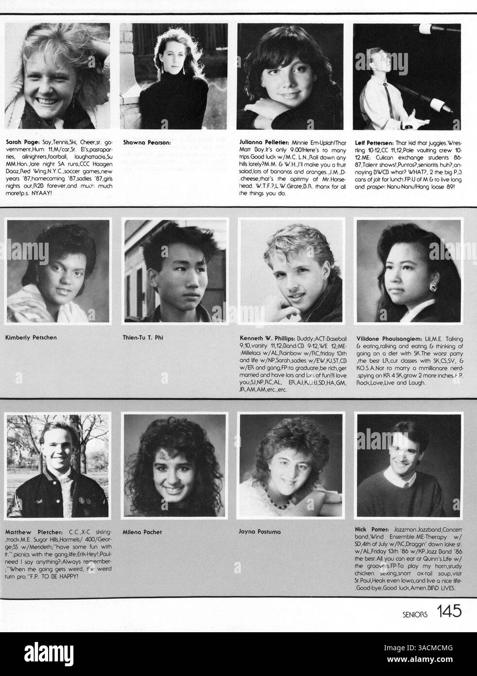 Yearbook of 1988 from south high school documents the students hi-res ...