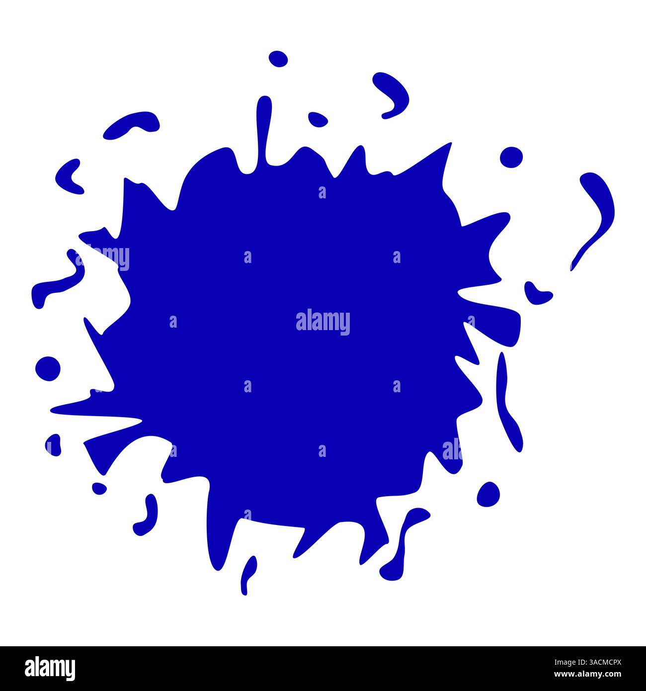 Blue isolated color blob as background Stock Photo - Alamy