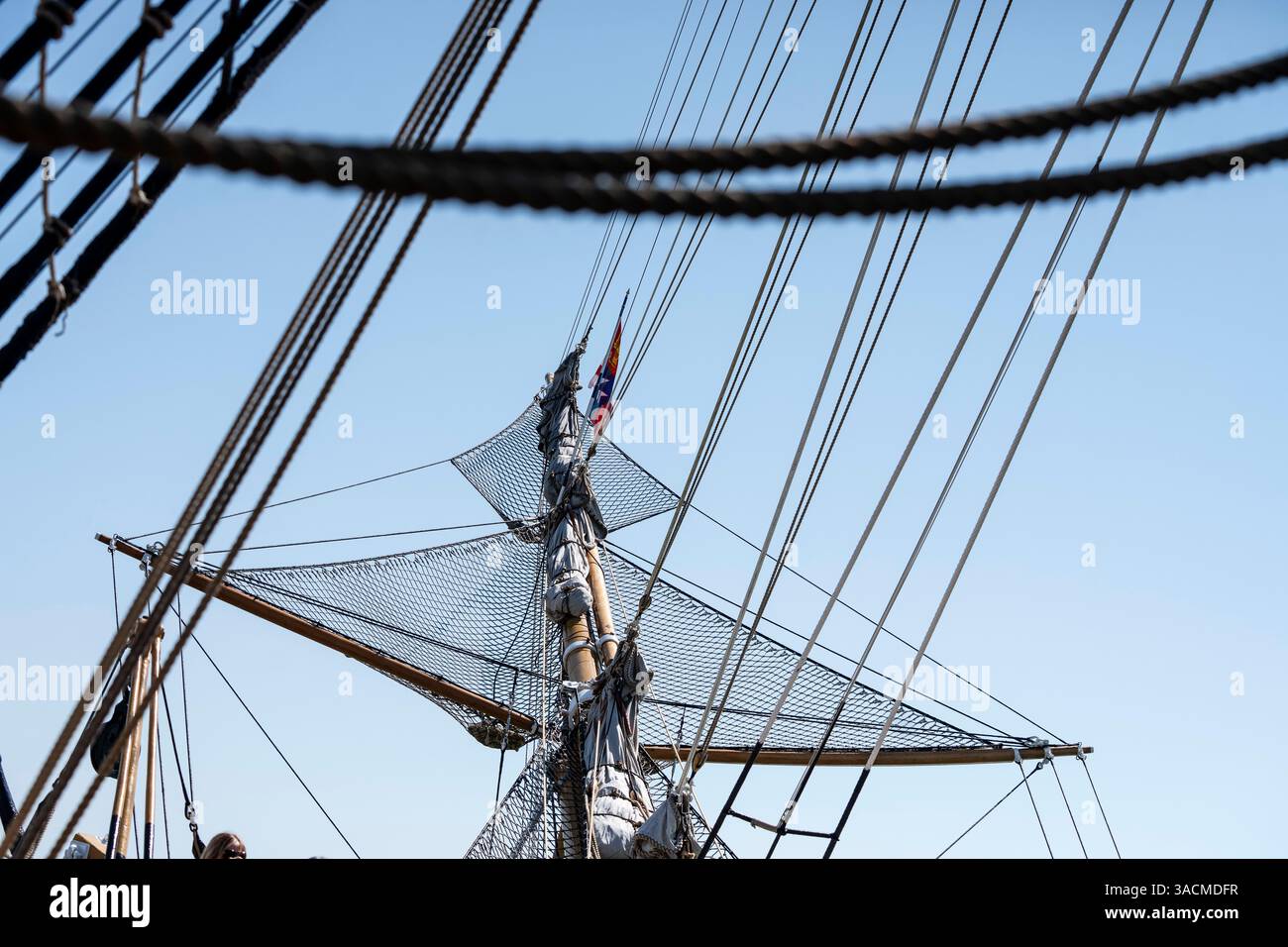April 4, 2025, Ortona, Abruzzo, Italy: Detail inside the Italian Navy ...